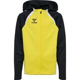 Hummel Sportsweatjacke 'LEAD 2.0' Jungen Gr&ouml;&szlig;e 128 gelb / schwarz / wei&szlig;