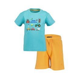 Blue Seven Set Jungen Gr&ouml;&szlig;e 122 azur / braun / curry / schwarz