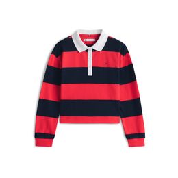 Tommy Hilfiger Poloshirt M&auml;dchen Gr&ouml;&szlig;e 122 marine / rot / wei&szlig;