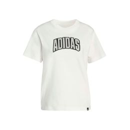 adidas Sportswear Funktionsshirt 'COLLEG' Damen Gr&ouml;&szlig;e S grau / schwarz / wei&szlig;