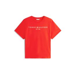 Tommy Hilfiger Curve T-Shirt Damen Gr&ouml;&szlig;e 6XL orange / wei&szlig;