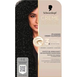 Schwarzkopf CREME SUPREME Haarfarbe 1-0 Tiefes Schwarz