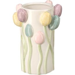 Boltze Vase, Tulpen, creme (16,5 cm)