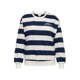 Only Carmakoma Sweatshirt 'CARISLA' female size XXL Navy / White