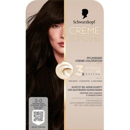 Schwarzkopf CREME SUPREME Haarfarbe 3-0 Nat&uuml;rliches Schwarz-Braun
