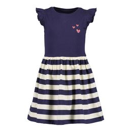 Blue Seven Kleid M&auml;dchen Gr&ouml;&szlig;e 116 navy / pink / wei&szlig;