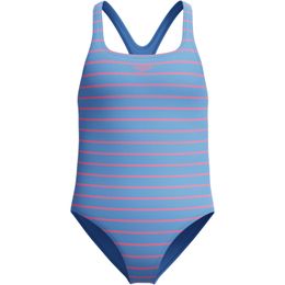 Speedo Print Medalist One Piece Badeanzug M&auml;dchen - Gr&ouml;&szlig;e 140 - blau