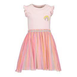 Blue Seven Kleid M&auml;dchen Gr&ouml;&szlig;e 110 gr&uuml;n / helllila / orange / rosa