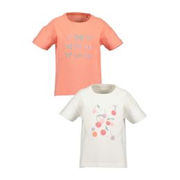 Blue Seven T-Shirt M&auml;dchen Gr&ouml;&szlig;e 134 hellorange / ros&eacute; / silber / naturwei&szlig;