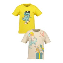 Blue Seven T-Shirt Jungen Gr&ouml;&szlig;e 122 beige / aqua / gelb / schwarz
