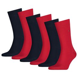 Tommy Hilfiger Socken Herren Gr&ouml;&szlig;e 43/46 rot / schwarz