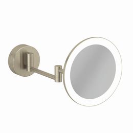 Kludi VELA R LED-Kosmetikspiegel 58995N5W Vergr&ouml;&szlig;erung 3-fach, Wandmontage, stainless brushed nickel