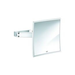 Grohe Selection Cube Kosmetikspiegel 40808000 3-fache Vergr&ouml;&szlig;erung, f&uuml;r Wandmontage, chrom