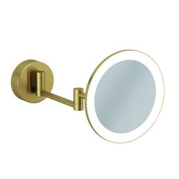 Kludi VELA R LED-Kosmetikspiegel 58995N0W Vergr&ouml;&szlig;erung 3-fach, Wandmontage, brushed gold
