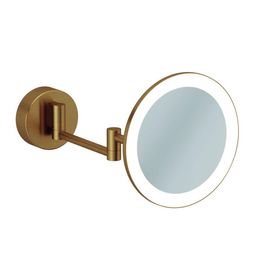 Kludi VELA R LED-Kosmetikspiegel 58995N1W Vergr&ouml;&szlig;erung 3-fach, Wandmontage, brushed bronze