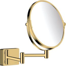 Hansgrohe AddStoris Rasierspiegel 41791990 Vergr&ouml;&szlig;erung 1-fach und 3-fach, Wandmontage, polished gold optic