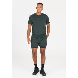 Endurance Herren Shorts "Kros", gr&uuml;n, Gr. XXL, unifarben, 95% Polyester, 5% Elasthan, Hosen, Im 2-in-1-Design mit Quick Dry und Stretch-Funktion