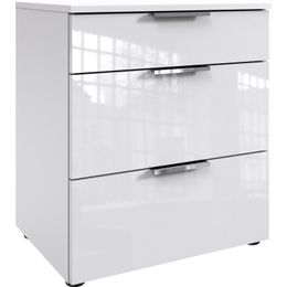 Nachtkommode wimex, B:54cm H:61cm T:41cm, wei&szlig;, Spanplatte, Sideboards, "level36 D by fresh to go", mit soft-close Funktion und Lackfronten, 3