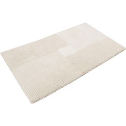 Badematte HOMIE LIVING, H:30mm, beige, Polyester, Badematten, "San Piero", Badteppich, kuschelig weich, uni, waschbar, Badezimmerteppich