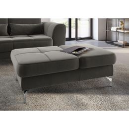 Sit & More Hocker SIT & MORE, B:114cm H:42cm T:71cm, grau, Wohnzimmer, Hocker, "Bendigo", mit Klappfunktion, Bodenfreiheit 12 cm, wahlweise in 2 Fu&szlig;farben
