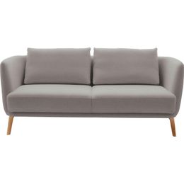 Sch&ouml;ner Wohnen Kollektion 2,5-Sitzer, B:190cm H:71cm T:91cm, silber, SCH&Ouml;NER WOHNEN-KOLLEKTION, 16% Baumwolle, 79% Polyester, 5% Polyacryl, Sofas, "Pearl - 5 Jahre