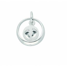 Adelia&acute;s ADELIA ́S Damen Kettenanh&auml;nger "925 Silber Anh&auml;nger Taufring mit Zirkonia &Oslash; 11,1 mm", Silber 925 (Sterlingsilber), silber, Silber 925