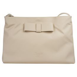 Samantha Look Damen Umh&auml;ngetasche, beige, Leder, clean, Taschen, echt Leder, Made in Italy