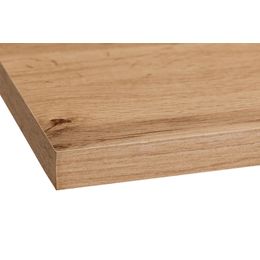 Arbeitsplatte KOCHSTATION, B:50cm H:2,8cm T:60cm, braun, Holzwerkstoff, K&uuml;che, Tischplatten, "KS-Universal", St&auml;rke 28 mm, verschiedene Breiten und