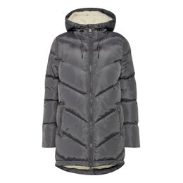 oxmo Damen Schneejacke "Steppmantel OXNaara", grau, Gr. M, Obermaterial: 100% Polyester PES., M&auml;ntel