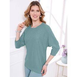 Classic Basics Damen Fledermauspullover "Fledermauspullover", gr&uuml;n, Gr. 50, unifarben, 100% Polyacryl, Pullover