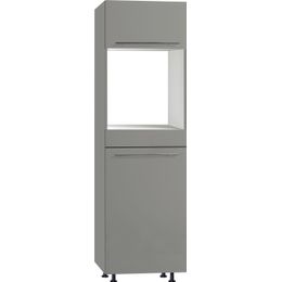 Backofen/K&uuml;hlumbauschrank Optifit, B:60cm H:211,8cm T:58,4cm, grau, Schr&auml;nke, "Bern", 60 cm breit, 212 cm hoch, mit h&ouml;henverstellbaren Stellf&uuml;&szlig;en