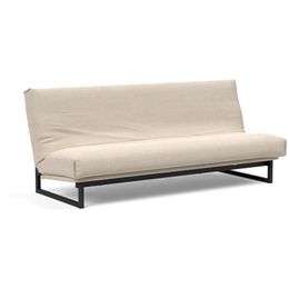 Schlafsofa, B:200cm H:82cm T:95cm, braun, INNOVATION LIVING , 100% Polyester, Jugendzimmer, Sofas, "Fraction Dauerschlaffunktion, schlicht und