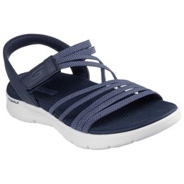 Skechers "GO WALK FLEX SANDAL", Schlupfschuh, Sommerschuh, Plateausandale mit Goga Mat Fu&szlig;bett