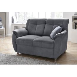 Sit & More 2-Sitzer SIT & MORE, B:140cm H:91cm T:90cm, grau, Struktur (100% Polyester);Luxus-Microfaser ALTARA NUBUCK (100% Polyester), Sofas, "Sonoma", mit