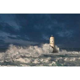 papermoon Fototapete "Photo-Art NICOLA FRIARGIU, FARO DI MANGIABARCHE (CALASETTA-SARDEGNA)", B/L: 3,5m x 2,6m, Bahnen: 7 Stk., bunt, Schlafzimmer,