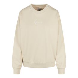 Karl Kani Damen Sweatshirt "Karl Kani Damen KW214-036-1 Small Signature Crew light sand"lightsand, Gr. XS, 80% Baumwolle, 20% Polyester, Sweatshirts