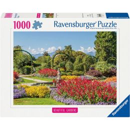 Ravensburger Kinder Puzzle "Beautiful Gardens, Park of Villa Pallavicino, Stresa, Italy", bunt, Pappe, B:70cm H:50cm, Puzzles, Made in Germany