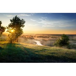 papermoon Fototapete "Landschaft", B/L: 4m x 2,6m, Bahnen: 8 Stk., bunt, Schlafzimmer, Tapeten