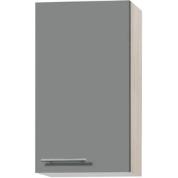 H&auml;ngeschrank Optifit, B:40cm H:70,4cm T:34,9cm, grau, K&uuml;che, Schr&auml;nke, "Bern", Breite 40 cm, 70 cm hoch, mit 1 T&uuml;r, mit Metallgriff