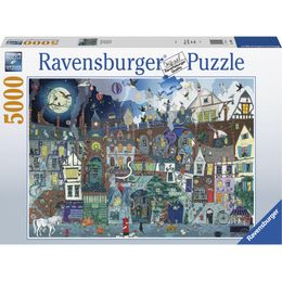 Ravensburger Kinder Puzzle "Die fantastische Stra&szlig;e", bunt, Pappe, B:153cm H:101cm, Puzzles, Made in Germany
