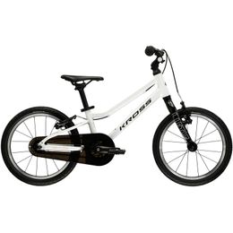 KROSS Kinderfahrrad "KROSS Kinderrad Lightweight Liftie 16" wei&szlig;", 20cm, 16 Zoll (40,64cm) hinten: 16 Zoll (40,64cm), wei&szlig;, Fahrr&auml;der