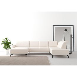 Sit & More Wohnlandschaft SIT & MORE, B:337cm H:84cm T:205cm, beige, Sofas, "Bailando U-Form", wahlweise mit Kopfteilverstellung und Vorziehsitz, motorisch