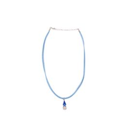 Allg&auml;u Rebell ALLG&Auml;U REBELL Damen Collier "Josefin", blau, Basic, Leder, Halsketten, zweireihiges Lederband