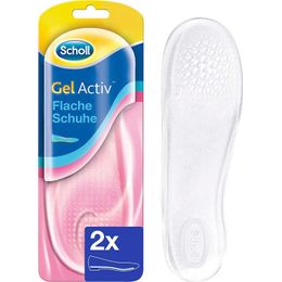 Scholl Damen Einlegesohlen "GelActiv f&uuml;r flache, schmale Schuhe", transparent, Einlegesohlen, F&uuml;r flache, schmale Schuhe