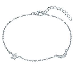 Rafaela Donata Damen Gliederarmband "RD482", Silber 925 (Sterlingsilber)silber, wei&szlig;, Silber 925 (Sterlingsilber), Armb&auml;nder, aus Sterling Silber