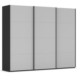 Schwebet&uuml;renschrank Rauch, B:271cm H:223cm T:68cm, grau, Holzwerkstoff, Schr&auml;nke, "Kleiderschrank Schrank Garderobe Schlafzimmerschrank SCALE-FYRA",