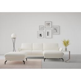Sit & More Ecksofa SIT & MORE, B:253cm H:84cm T:165cm, beige, Wohnzimmer, Sofas, "Fashion L-Form", wahlweise mit Kopfteilverstellung und Vorziehsitz, motorisch