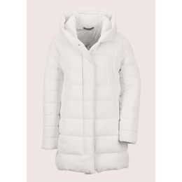 Madeleine Mode MADELEINE Damen Steppjacke "Winterjacke Lange Steppjacke mit Kapuze", wei&szlig;, Gr. 36, Obermaterial: 100% Polyester PES., Jacken