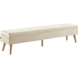 Bettbank Home Affaire, B:180cm H:42,5cm T:40cm, beige, FSC-zertifizierter Holzwerkstoff, Polyester, Schlafzimmer, Sitzb&auml;nke, "Armandine mit