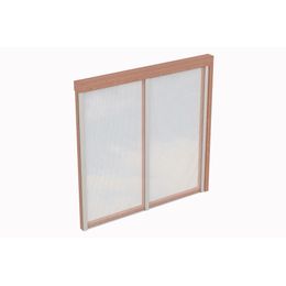 Skan Holz Carport-Seitenwand SKANHOLZ, B:205cm H:200cm, beige, Holzwerkstoff, Gartenhaus-Seitenw&auml;nde, m. Polycarbonatplatten